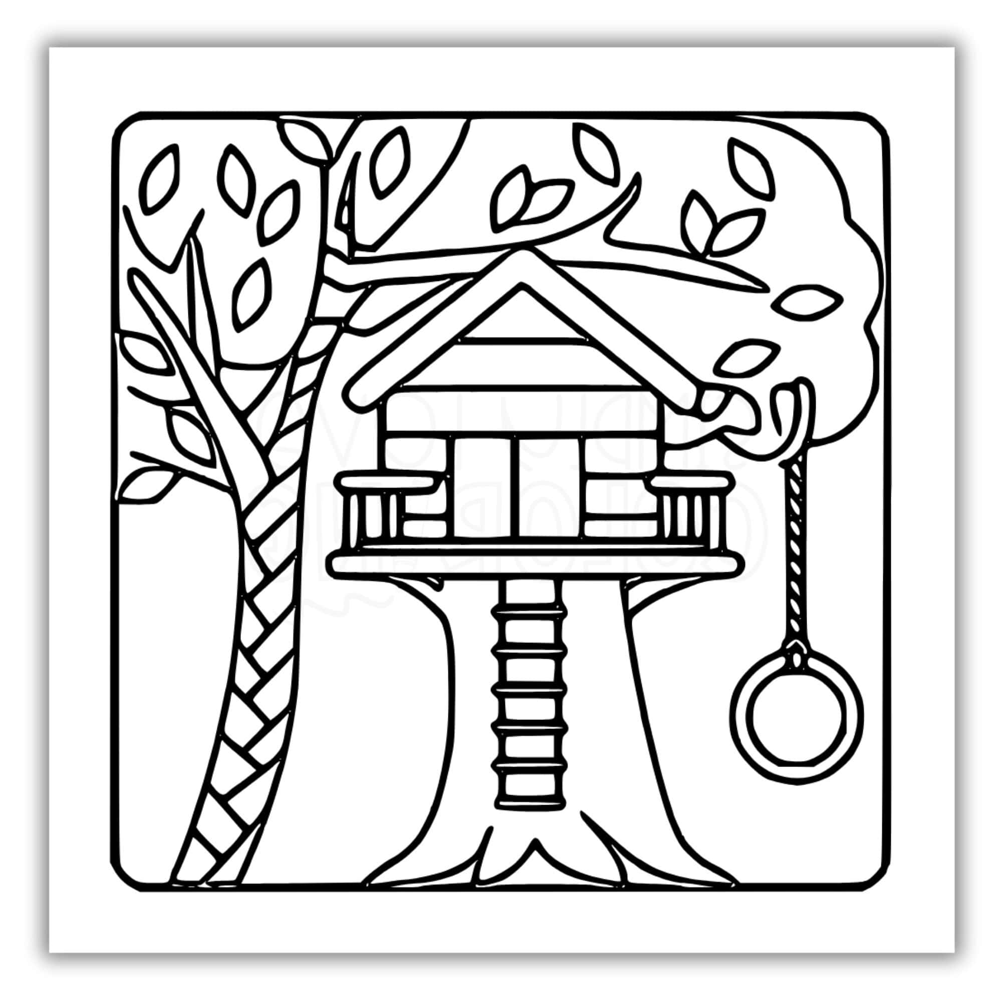 Cozy House Coloring Pages (Free PDF Printables) - Simply Love Coloring