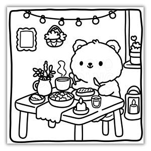 Cute Bear Coloring Pages (Free PDF Printables) - Simply Love Coloring