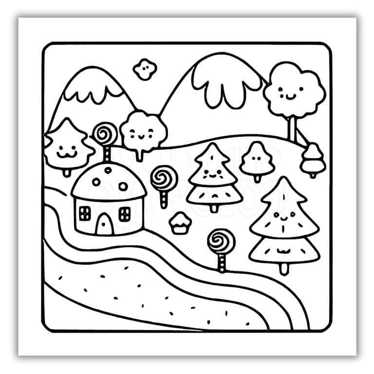 Cozy House Coloring Pages (Free PDF Printables) - Simply Love Coloring