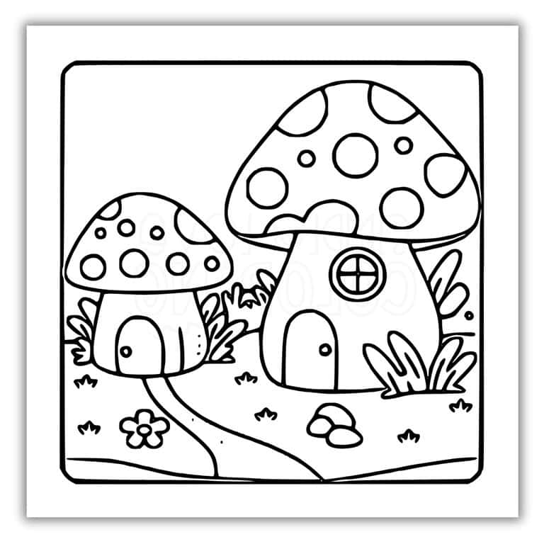 Cozy House Coloring Pages (Free PDF Printables) - Simply Love Coloring
