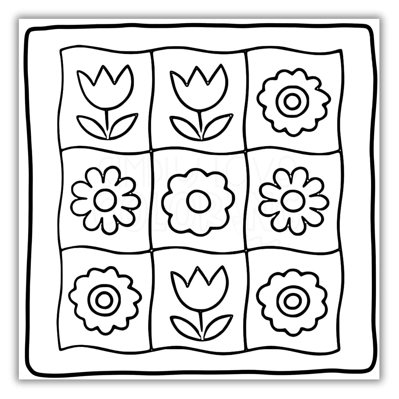 Cozy Pattern Coloring Pages (Free PDF Printables) - Simply Love Coloring