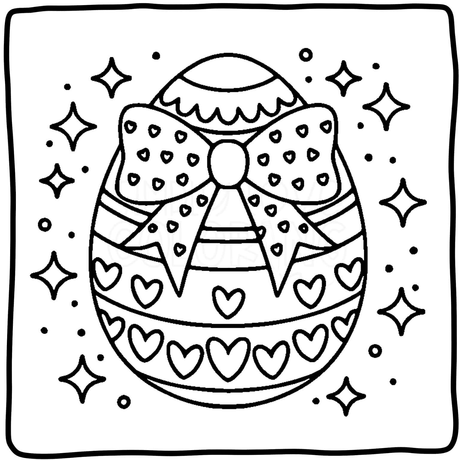 Cute Easter Egg Coloring Pages (Free PDF Printables) - Simply Love Coloring