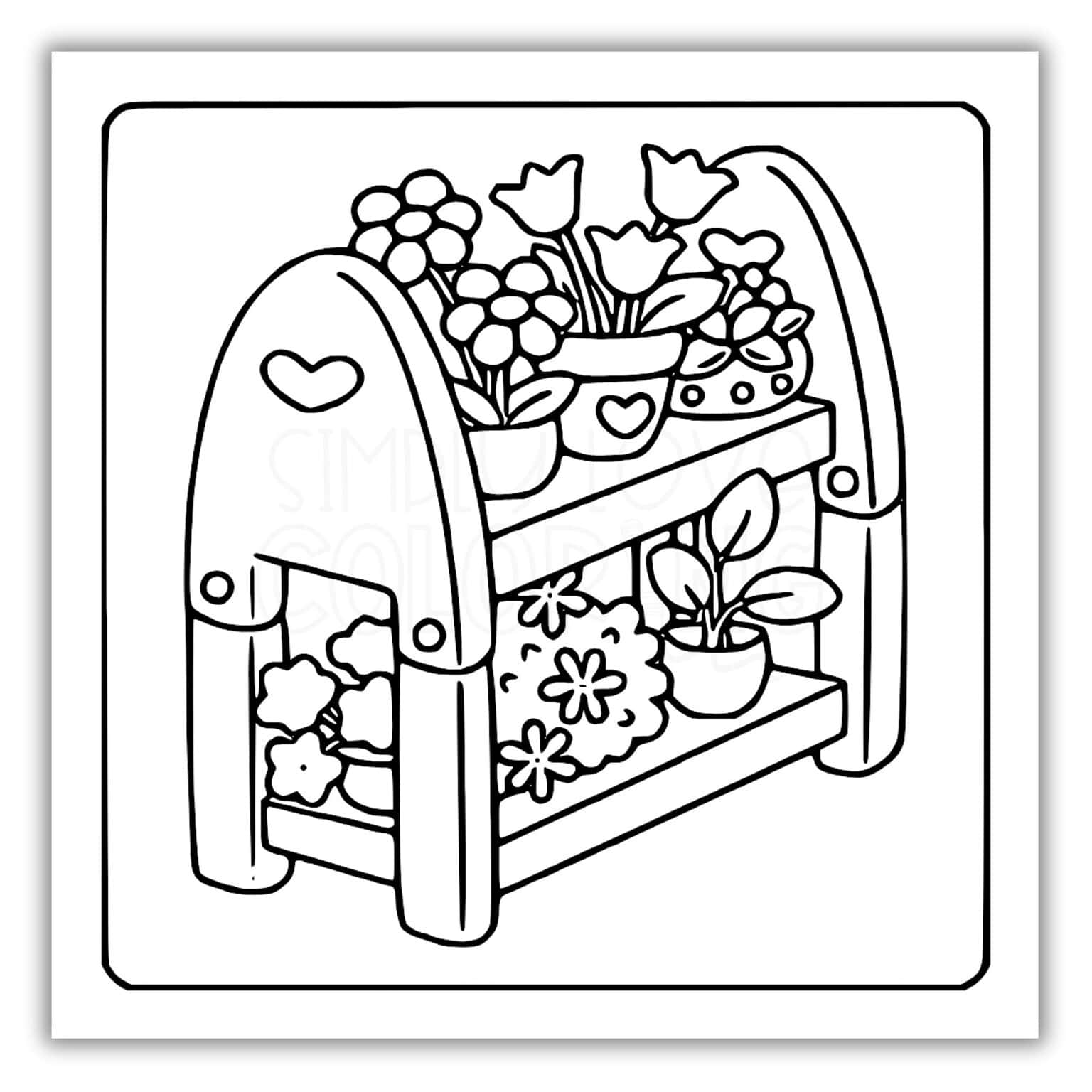 Tiny Garden Coloring Pages (Free PDF Printables) - Simply Love Coloring