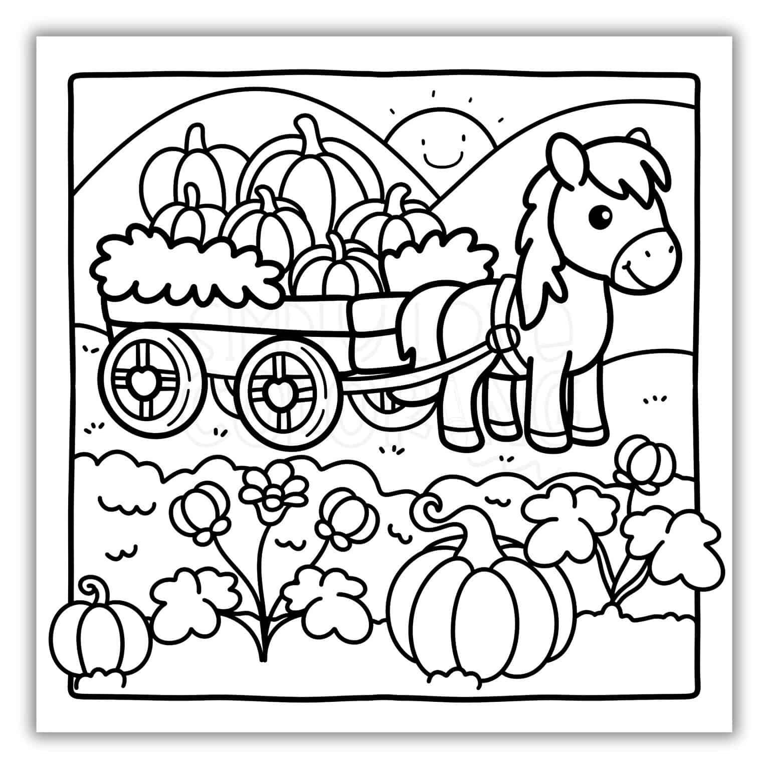 Cozy Farm Coloring Pages (Free PDF Printables) - Simply Love Coloring