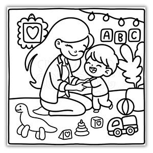 Cozy Mother’s Day Coloring Pages (Free PDF Printables) – Simply Love ...