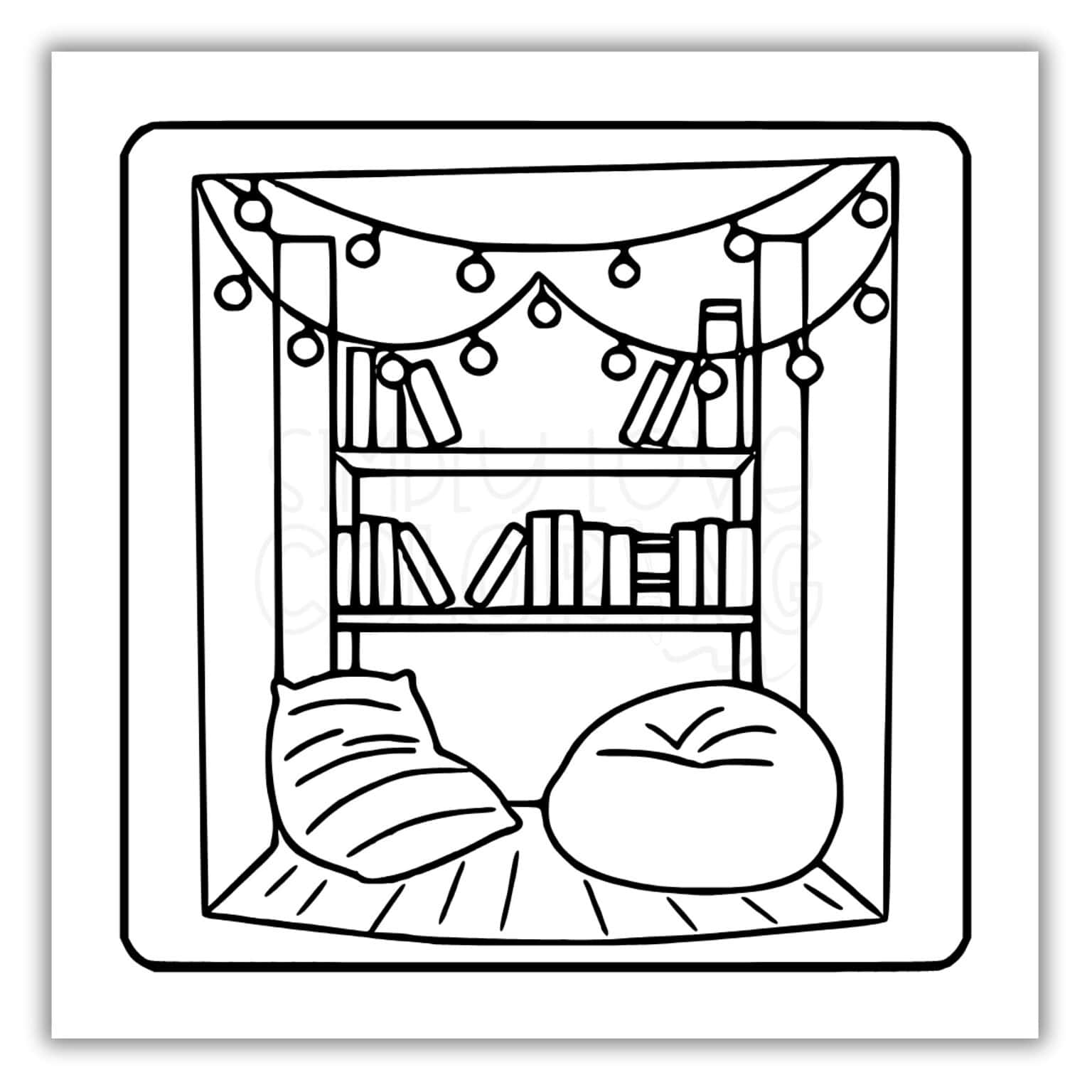Cozy Bedroom Coloring Pages (Free PDF Printables) - Simply Love Coloring