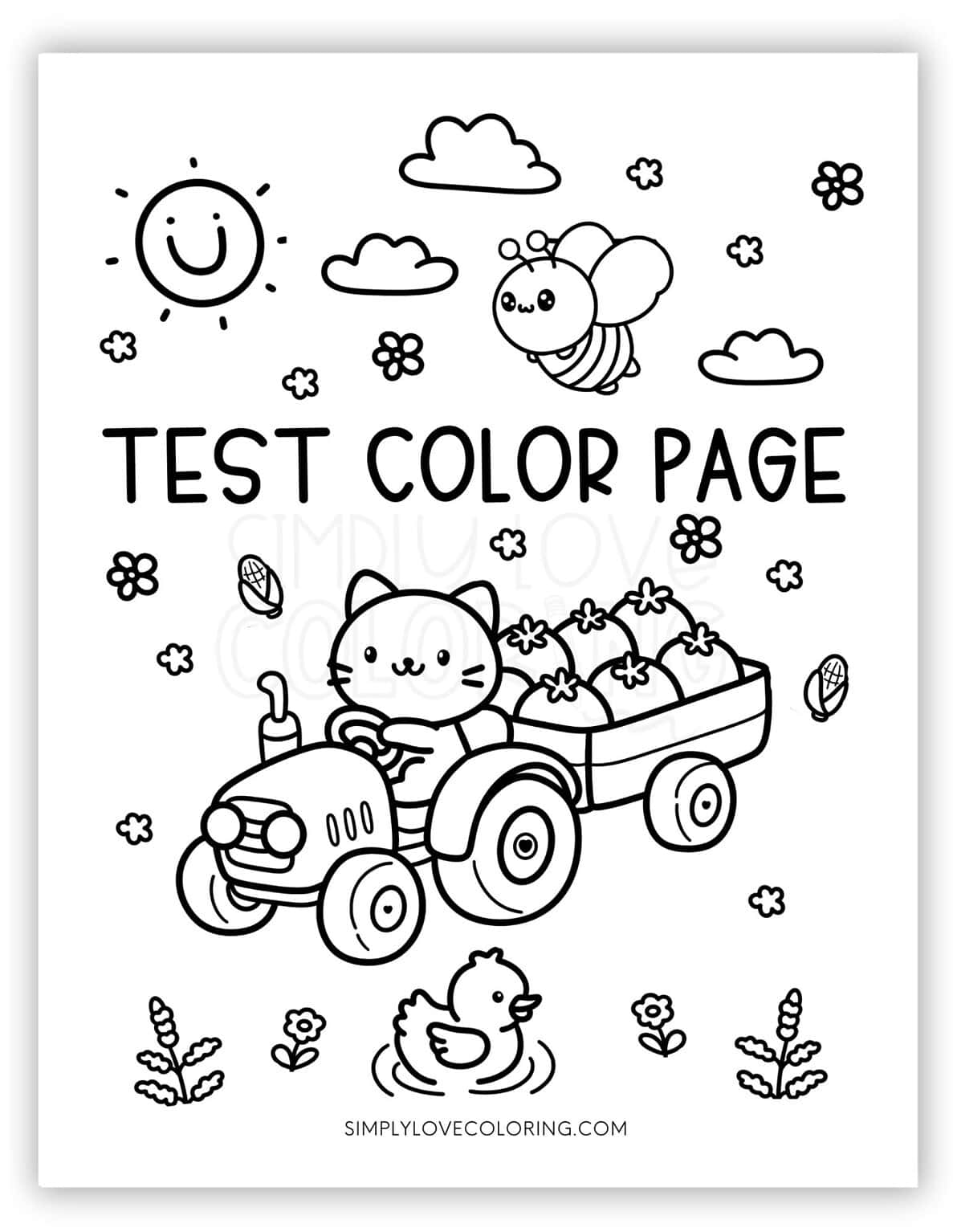 Cozy Farm Coloring Pages (Free PDF Printables) - Simply Love Coloring