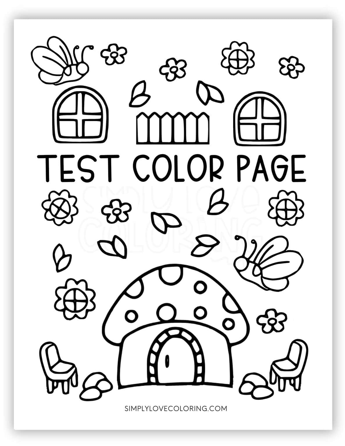 Cozy House Coloring Pages (Free PDF Printables) - Simply Love Coloring