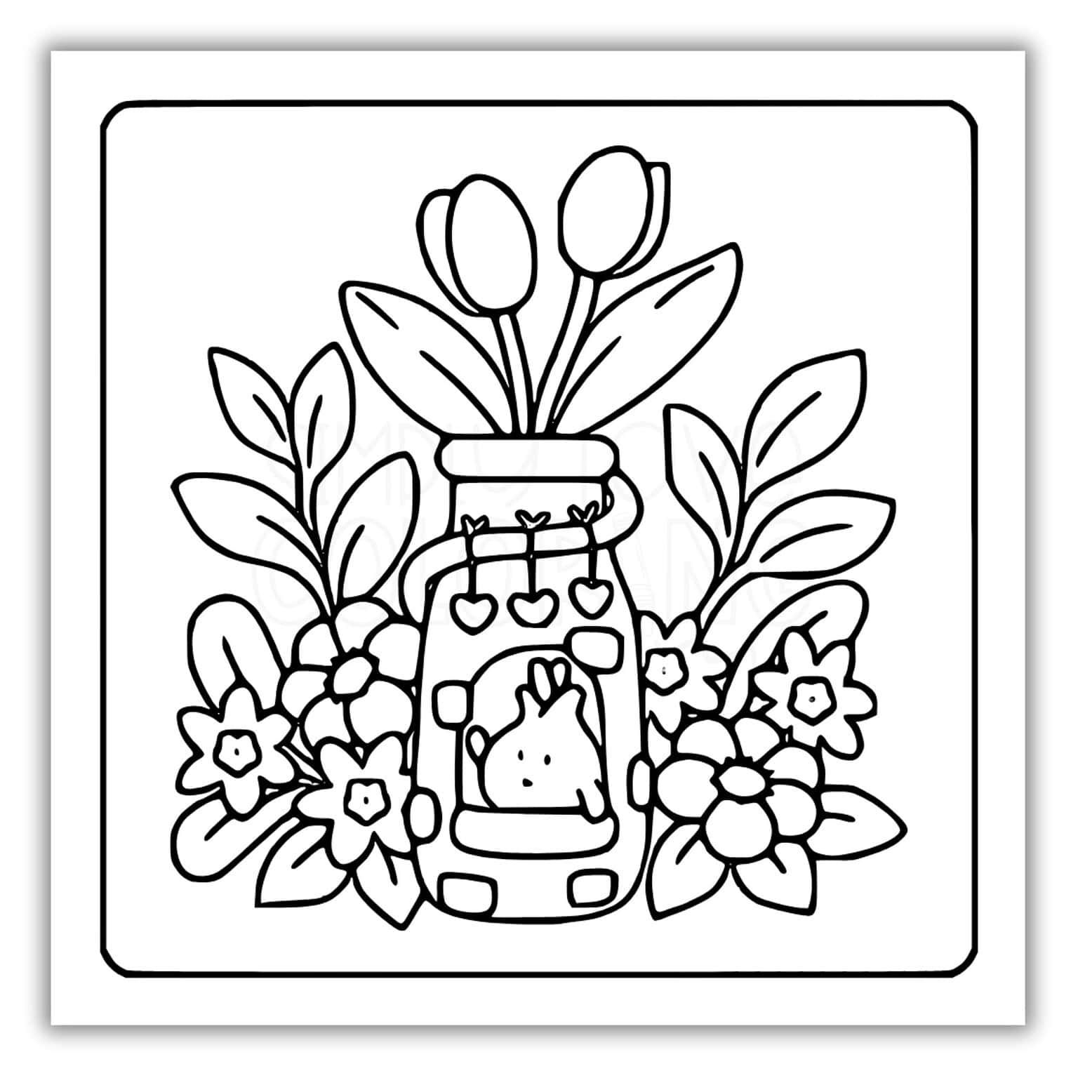 Tiny Garden Coloring Pages (Free PDF Printables) - Simply Love Coloring