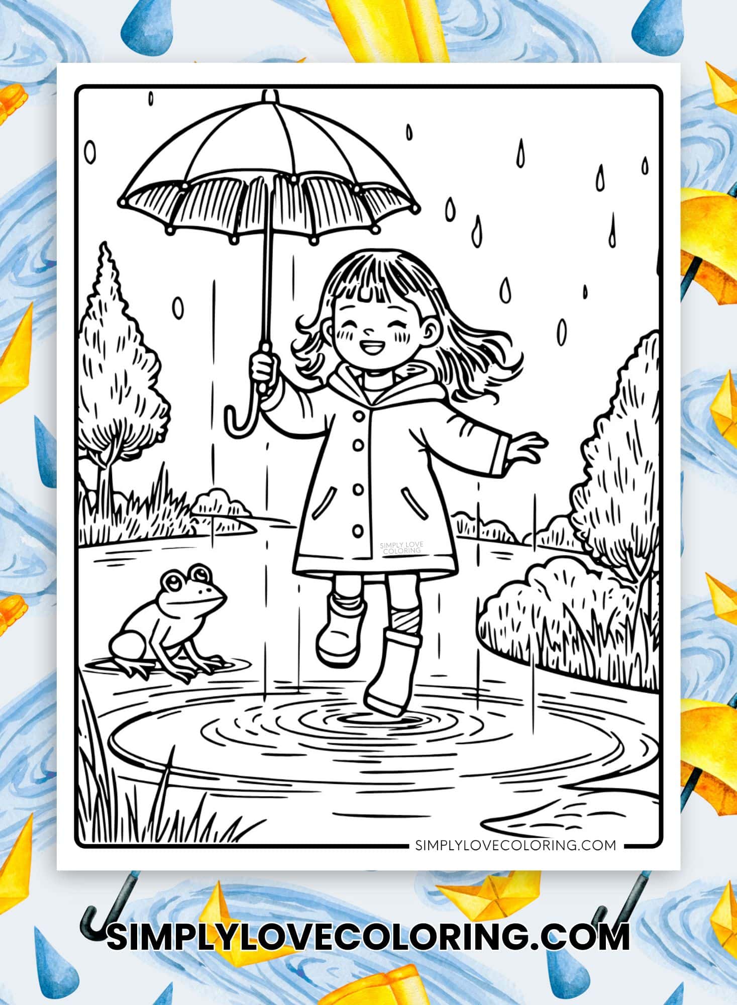 Rainy Day Coloring Pages (Free PDF Printables) - Simply Love Coloring