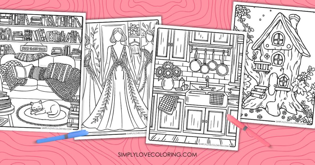 Aesthetic Coloring Pages (Free PDF Printables) - Simply Love Coloring
