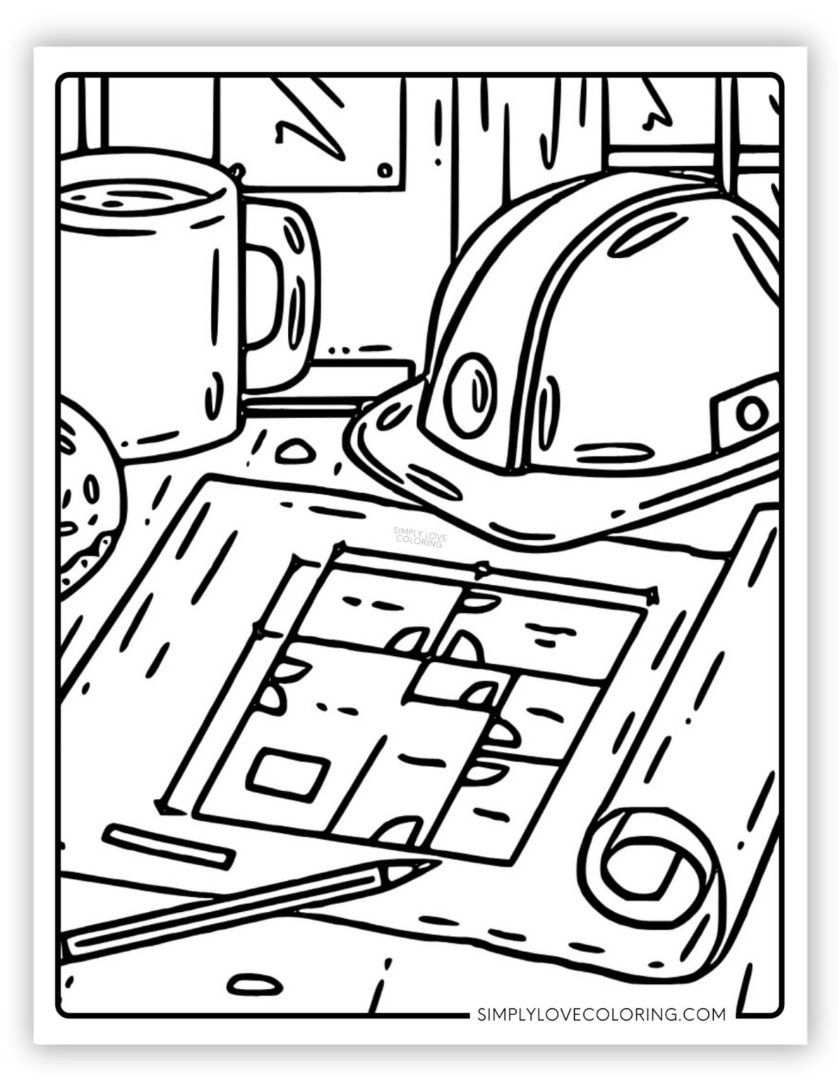 Construction Coloring Pages (Free PDF Printables) - Simply Love Coloring