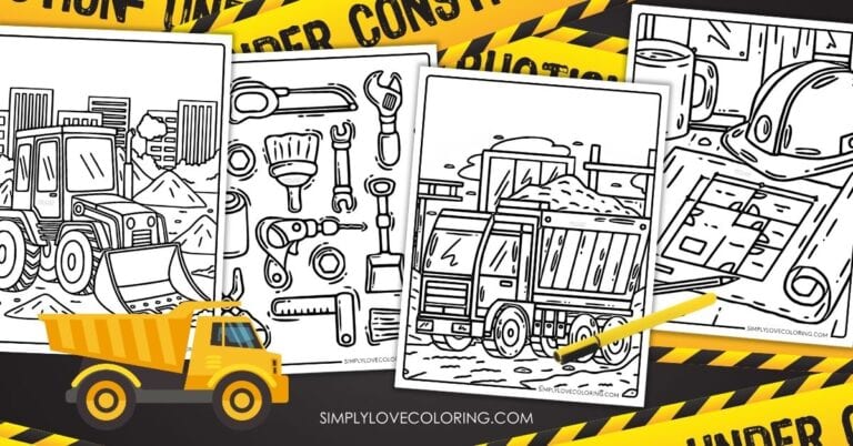 Construction Coloring Pages (Free PDF Printables) - Simply Love Coloring
