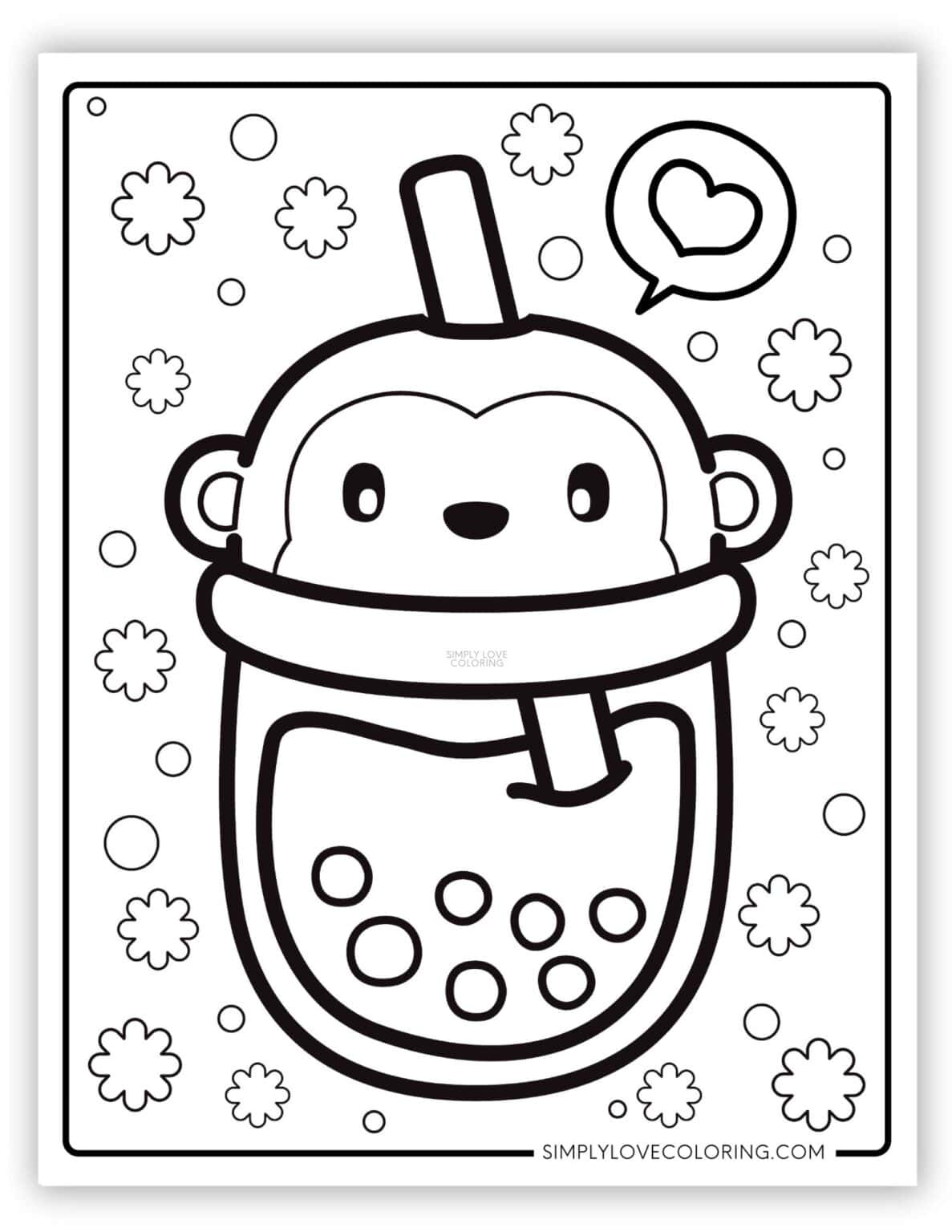 Boba Coloring Pages (Free PDF Printables) - Simply Love Coloring