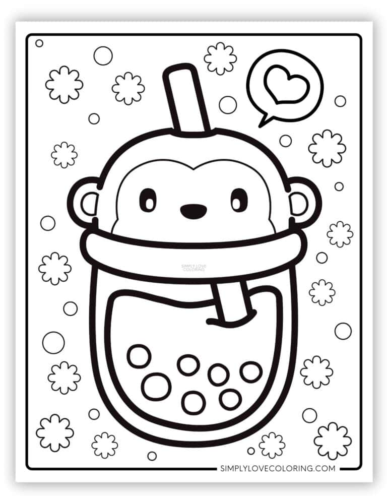 Boba Coloring Pages (Free PDF Printables) - Simply Love Coloring
