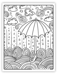 Rainy Day Coloring Pages (Free PDF Printables) - Simply Love Coloring