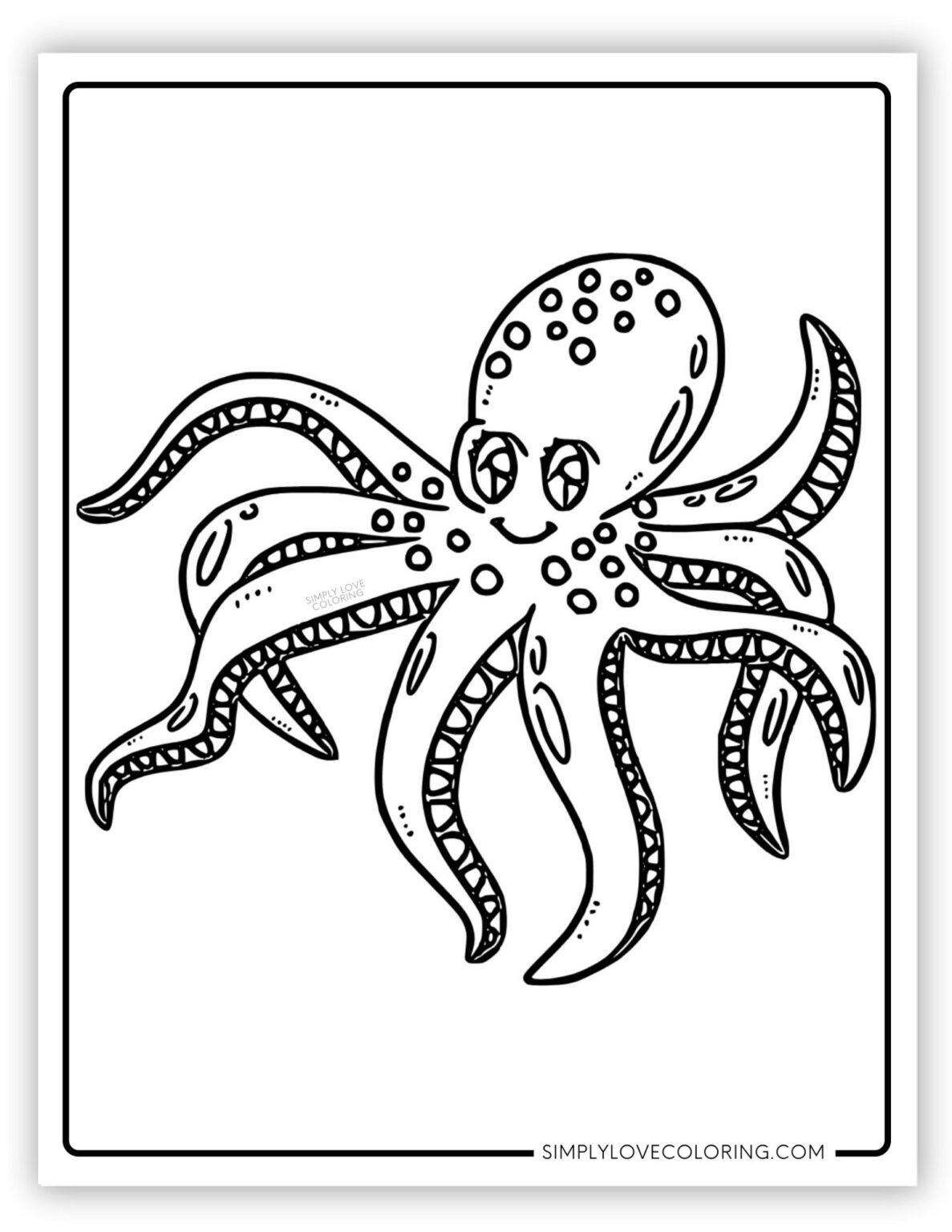 Sea Creatures Coloring Pages (Free PDF Printables) - Simply Love Coloring