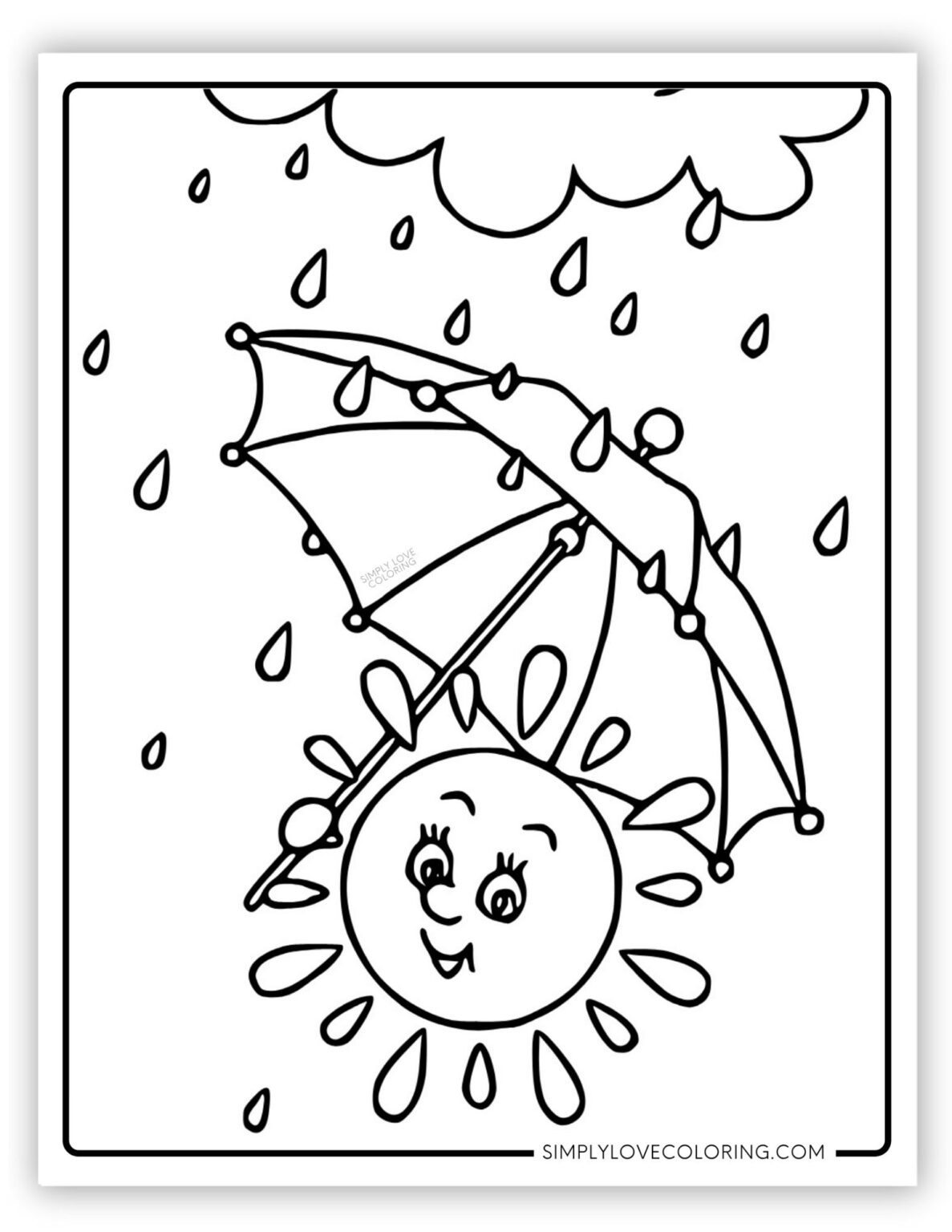 Rainy Day Coloring Pages (Free PDF Printables) - Simply Love Coloring