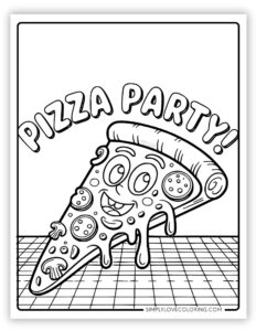Pizza Coloring Pages (Free PDF Printables) - Simply Love Coloring