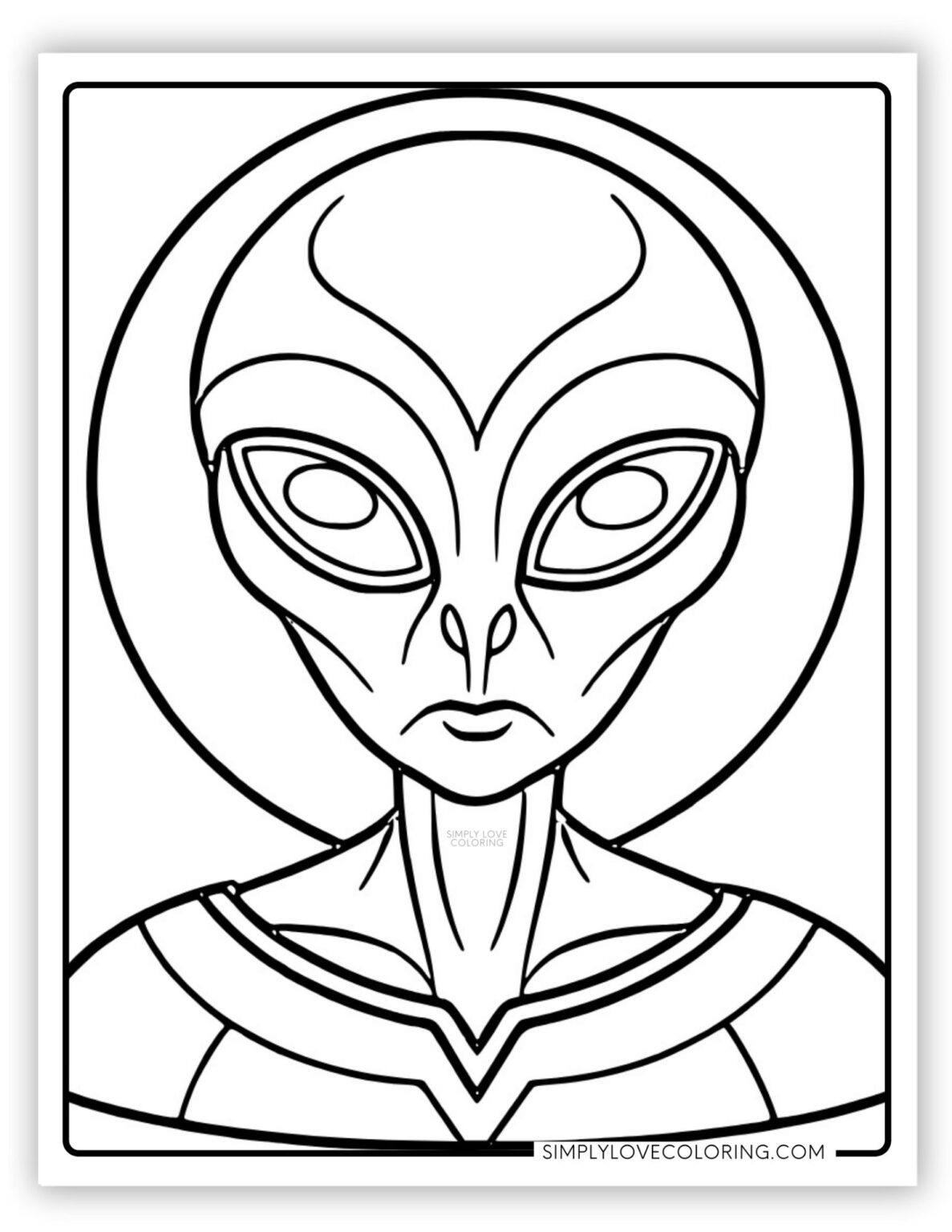 Alien Coloring Pages (Free PDF Printables) - Simply Love Coloring