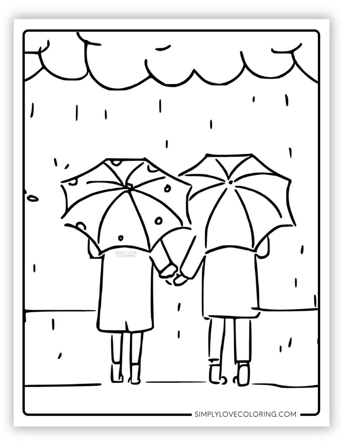 Rainy Day Coloring Pages (Free PDF Printables) - Simply Love Coloring