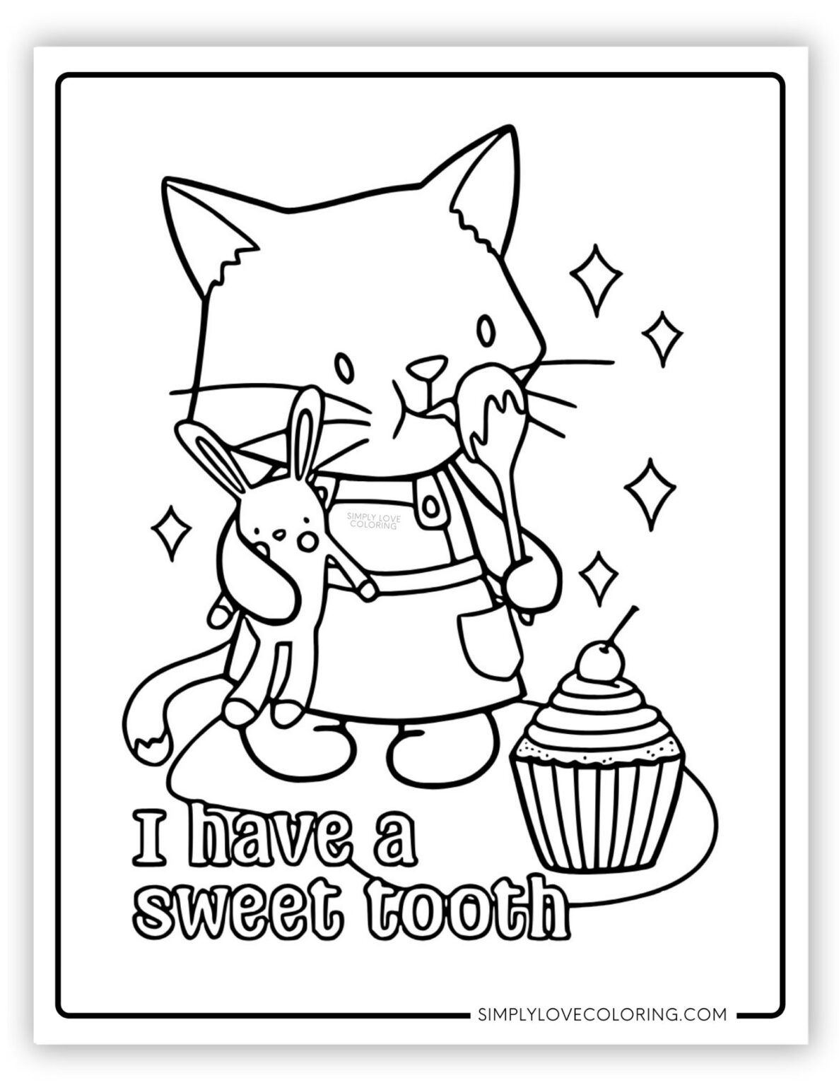Cupcake Coloring Pages (Free PDF Printables) - Simply Love Coloring