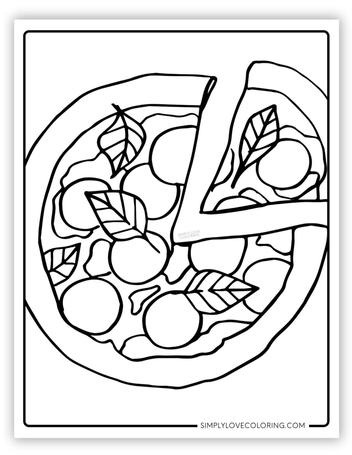 Pizza Coloring Pages (Free PDF Printables) - Simply Love Coloring