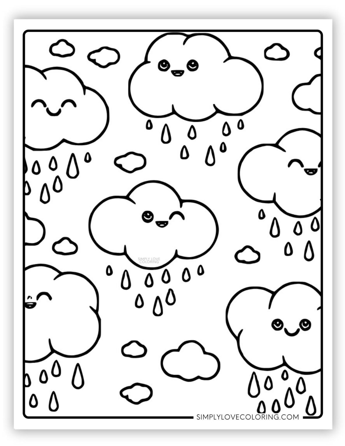 Rainy Day Coloring Pages (Free PDF Printables) - Simply Love Coloring