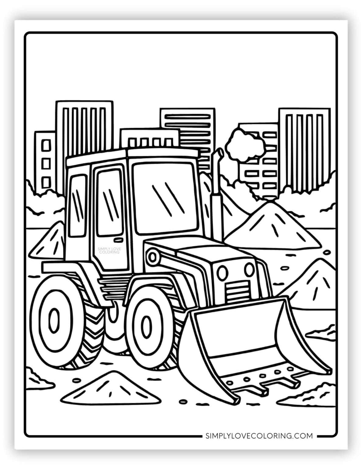 Construction Coloring Pages (Free PDF Printables) - Simply Love Coloring
