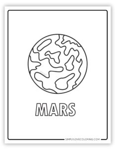 Planet Coloring Pages (Free PDF Printables) - Simply Love Coloring