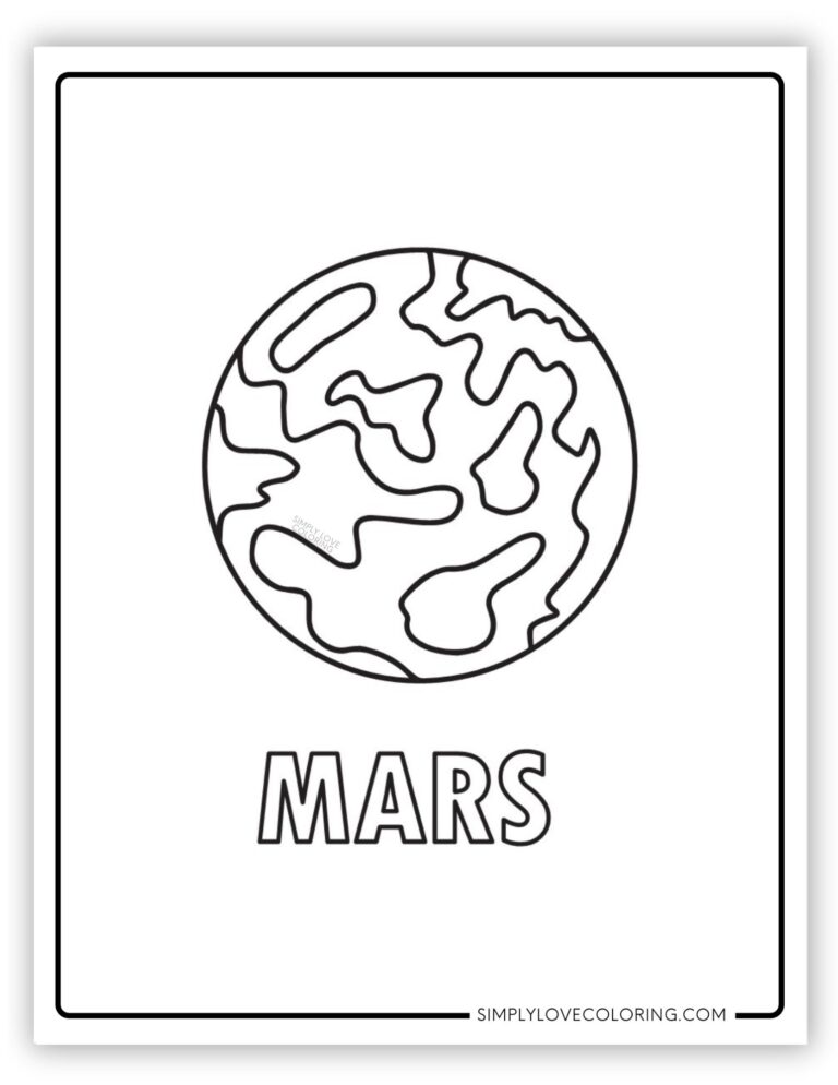 Planet Coloring Pages (Free PDF Printables) - Simply Love Coloring