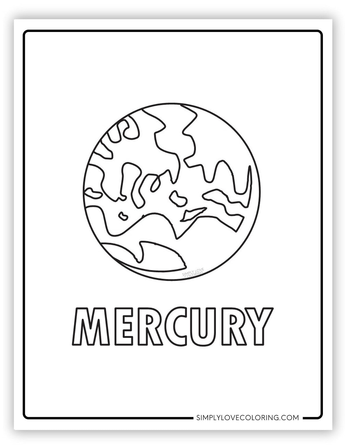 Planet Coloring Pages (Free PDF Printables) - Simply Love Coloring