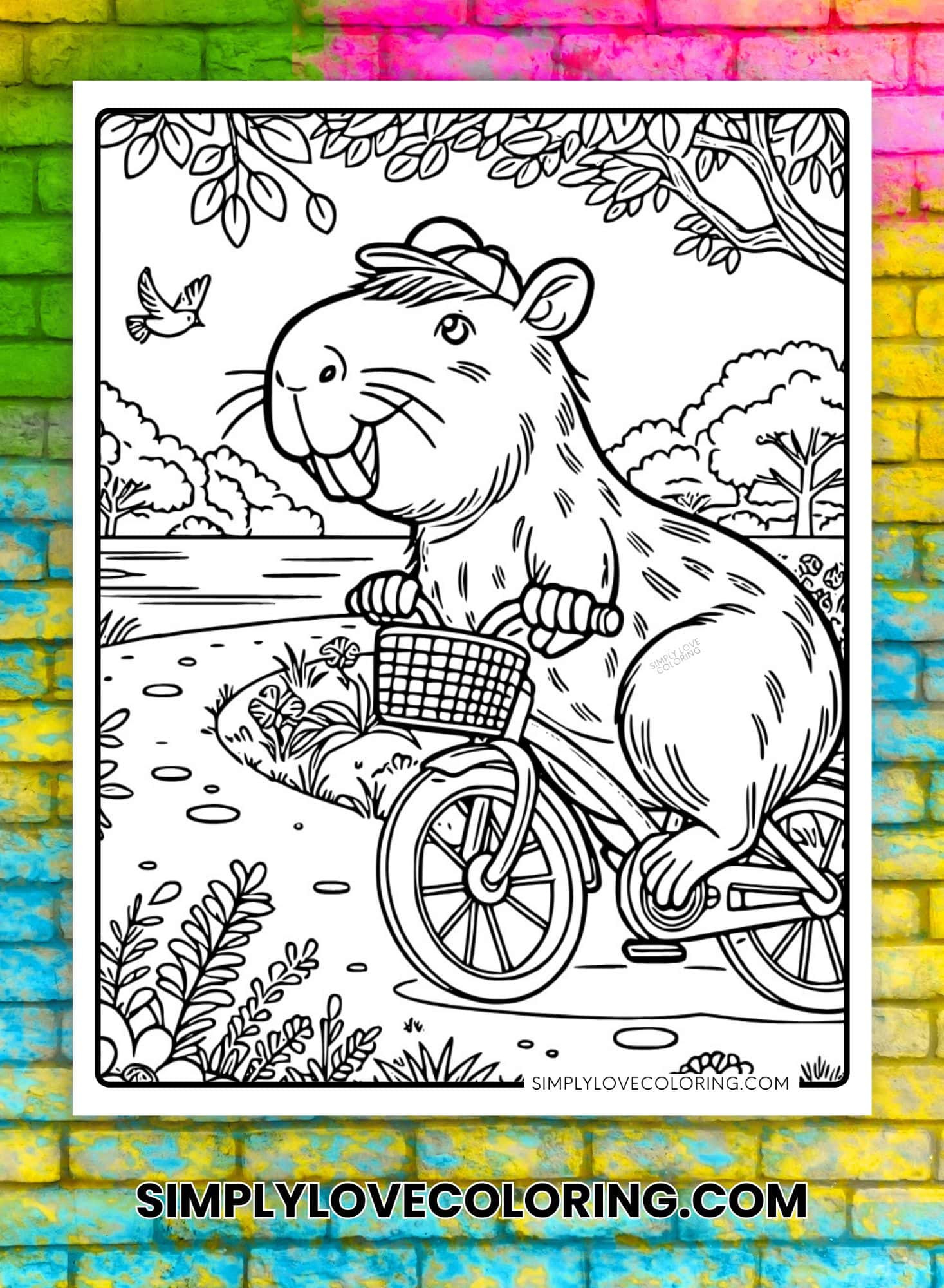 Capybara Coloring Pages (Free PDF Printables) - Simply Love Coloring