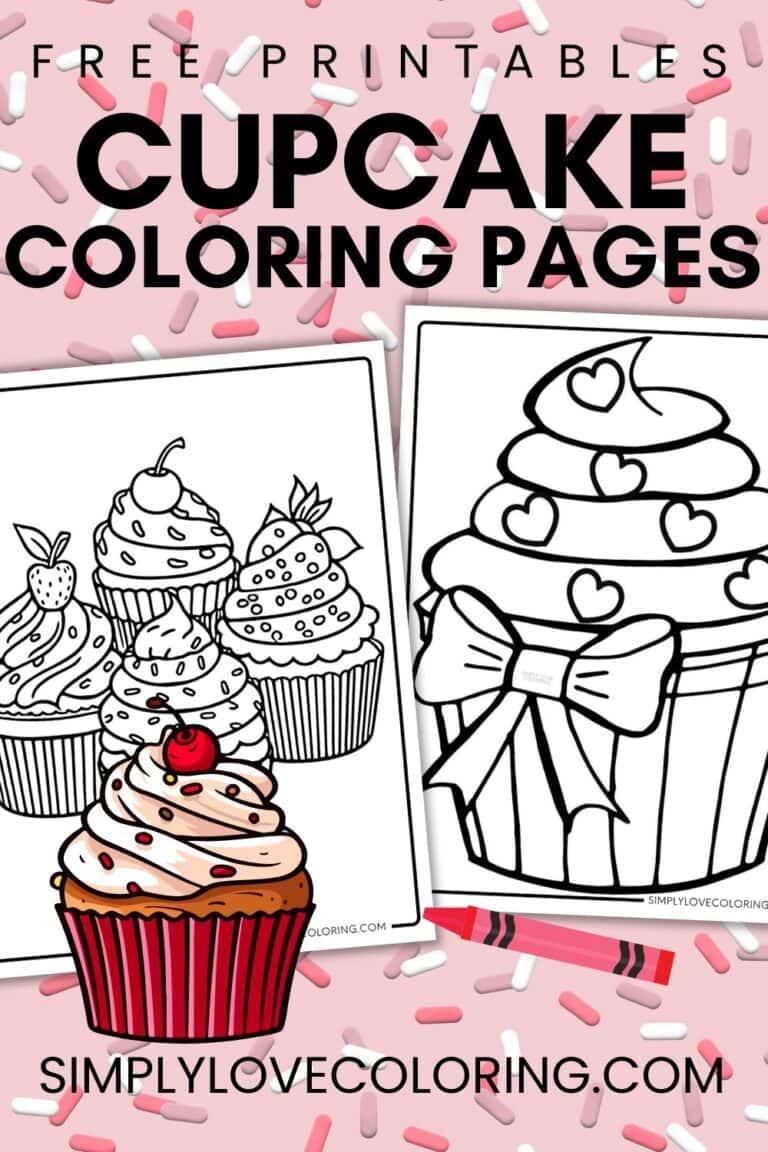 Cupcake Coloring Pages (Free PDF Printables) - Simply Love Coloring