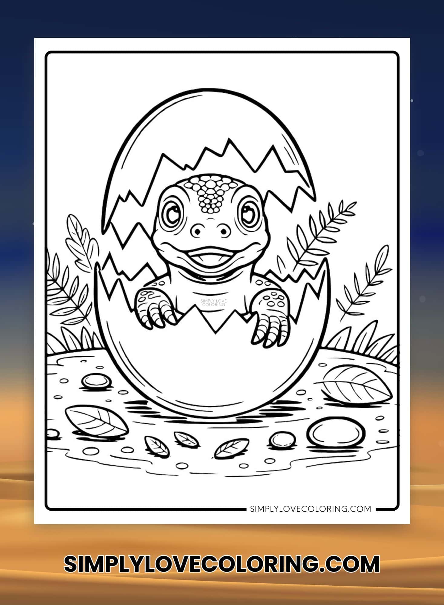 Komodo Dragon Coloring Pages (Free PDF Printables) - Simply Love Coloring