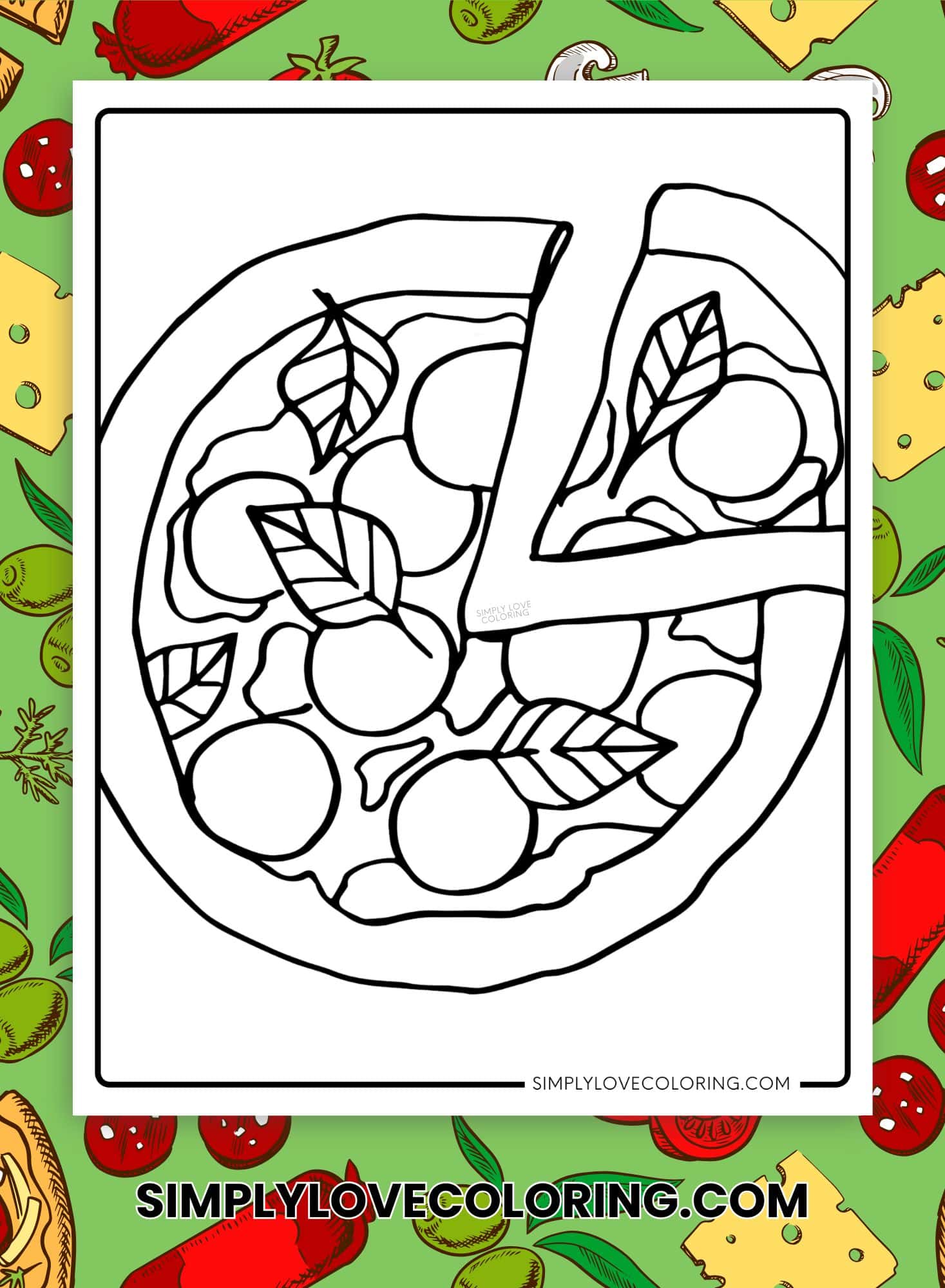 Pizza Coloring Pages (Free PDF Printables) - Simply Love Coloring