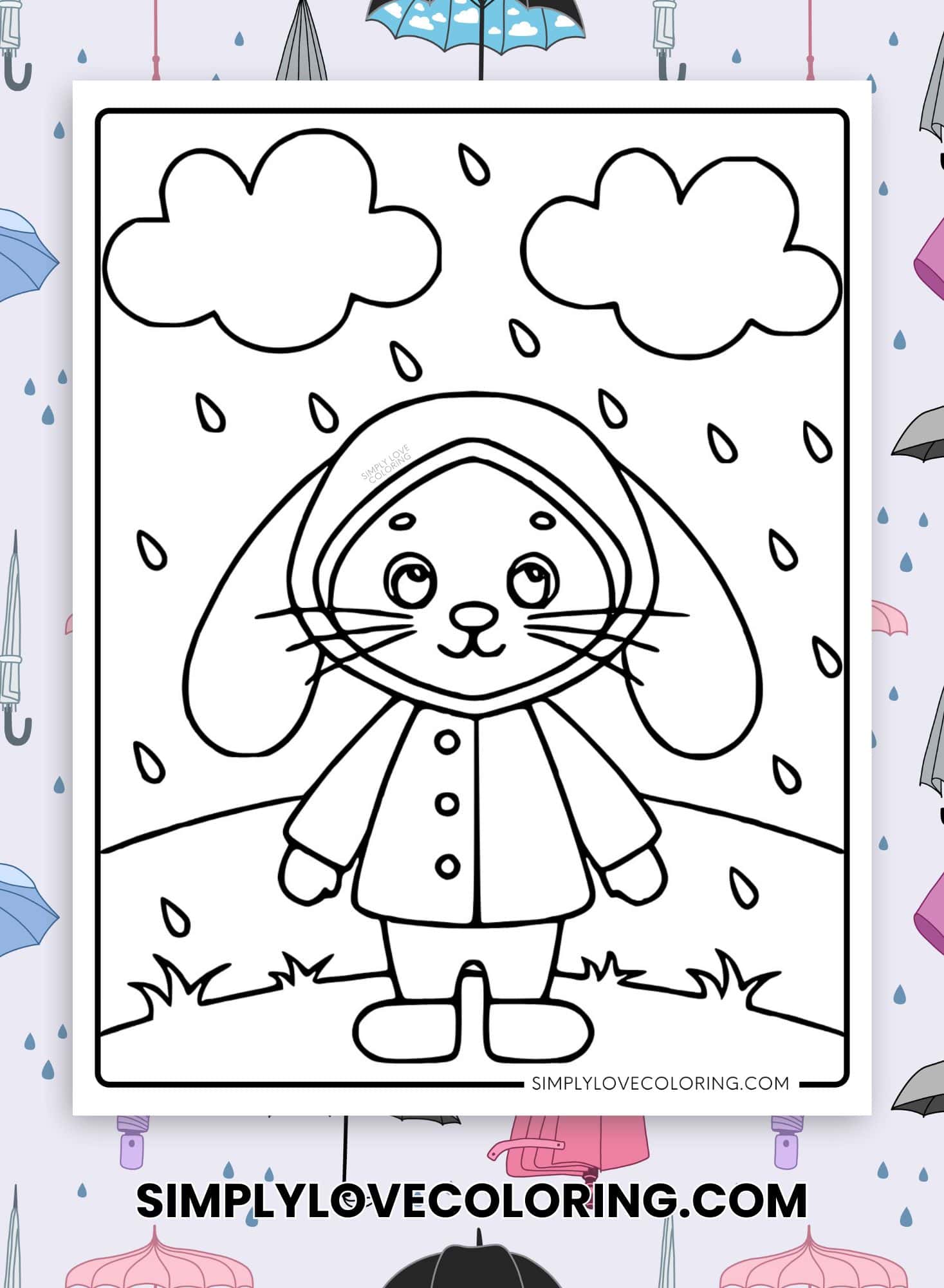 Rainy Day Coloring Pages (Free PDF Printables) - Simply Love Coloring