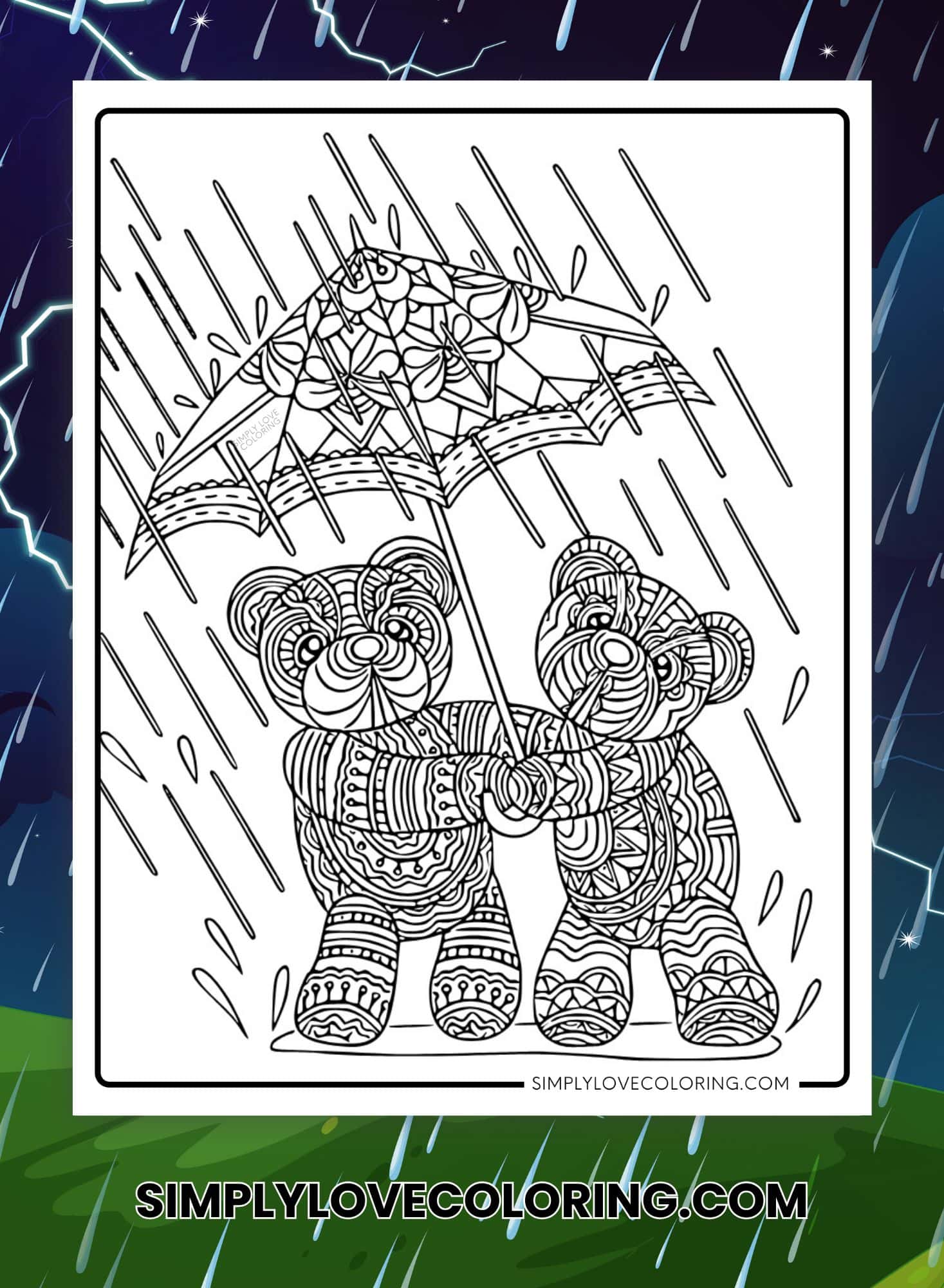 Rainy Day Coloring Pages (Free PDF Printables) - Simply Love Coloring