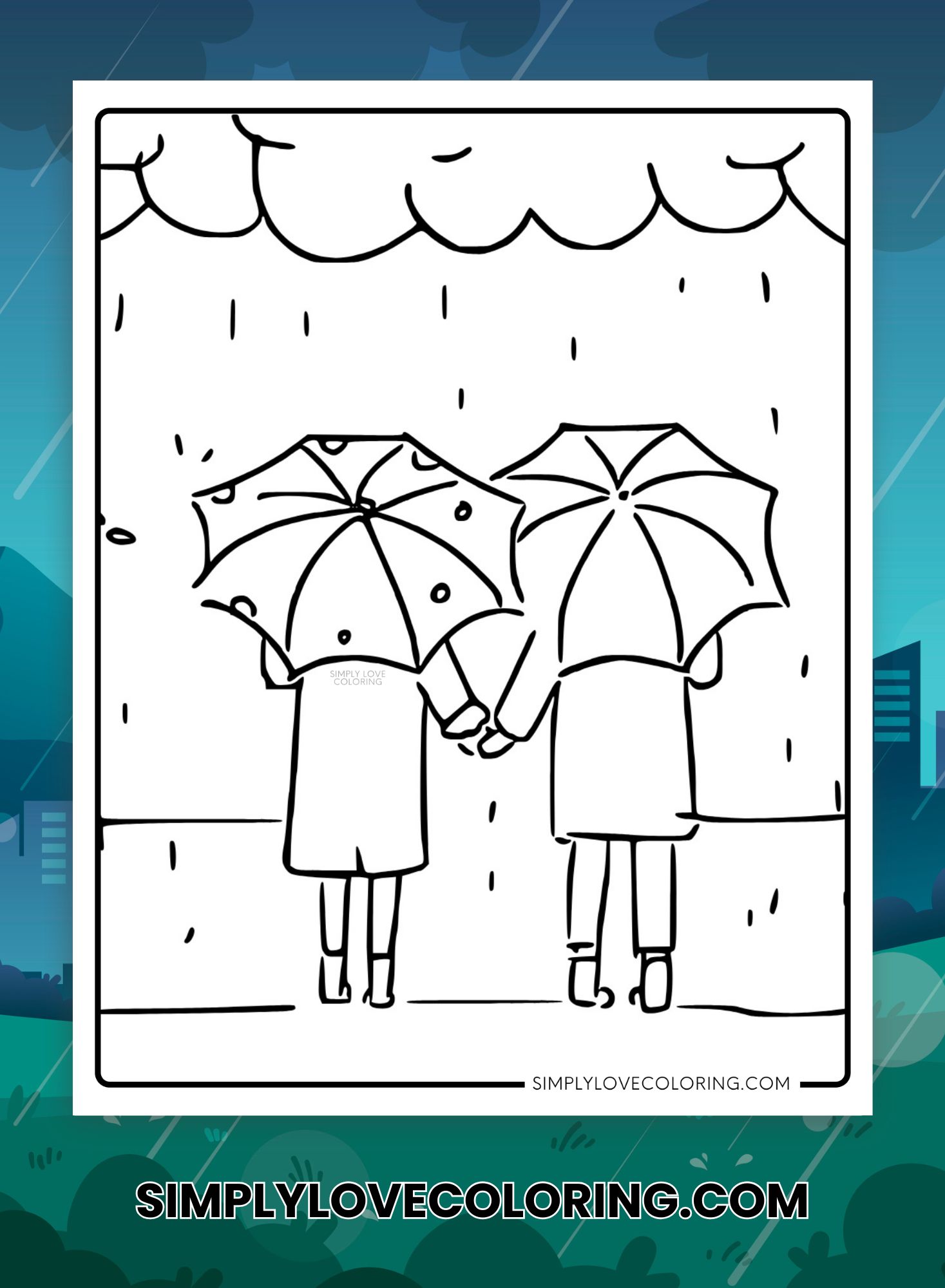 Rainy Day Coloring Pages (Free PDF Printables) - Simply Love Coloring