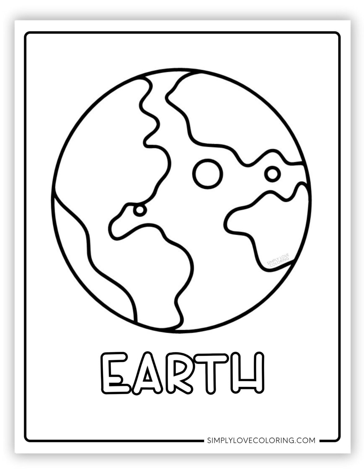 Planet Coloring Pages (Free PDF Printables) - Simply Love Coloring