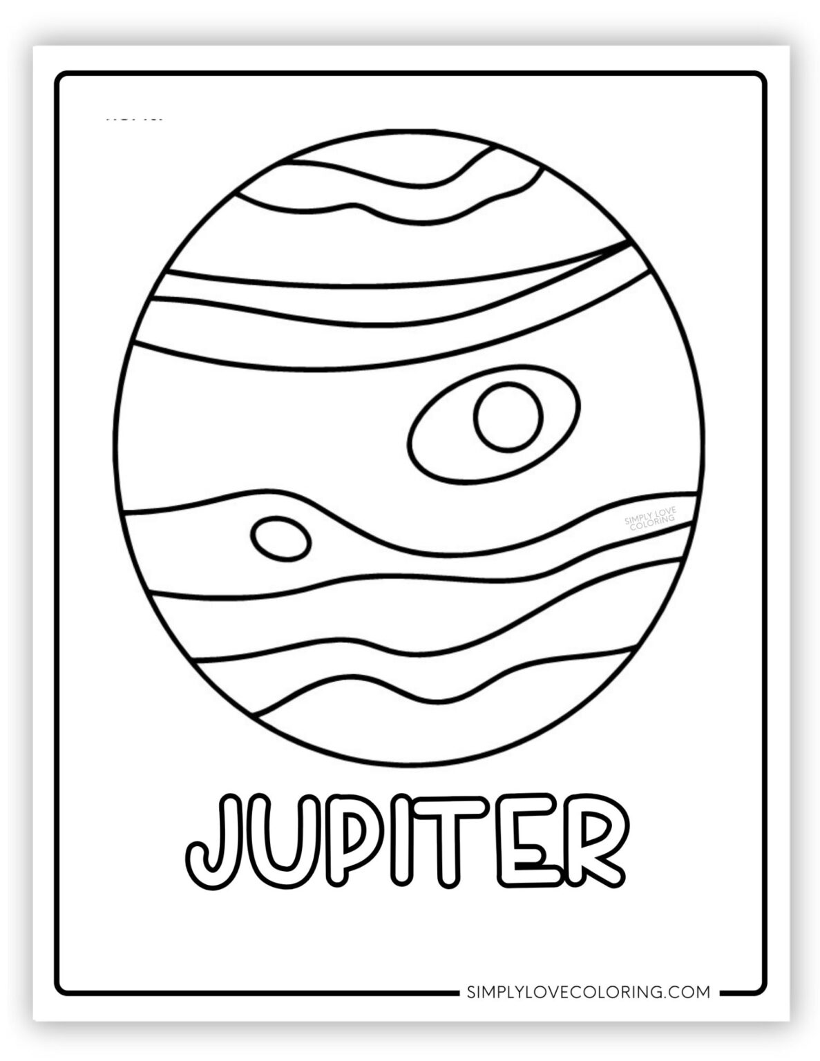 Planet Coloring Pages (Free PDF Printables) - Simply Love Coloring