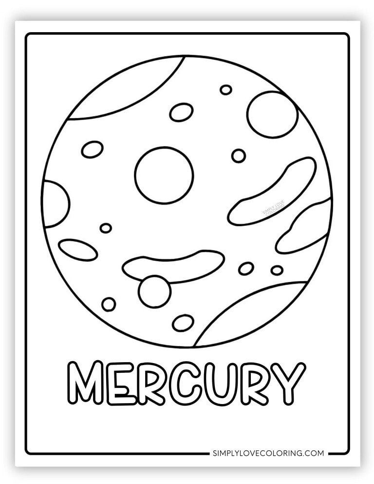 Planet Coloring Pages (Free PDF Printables) - Simply Love Coloring