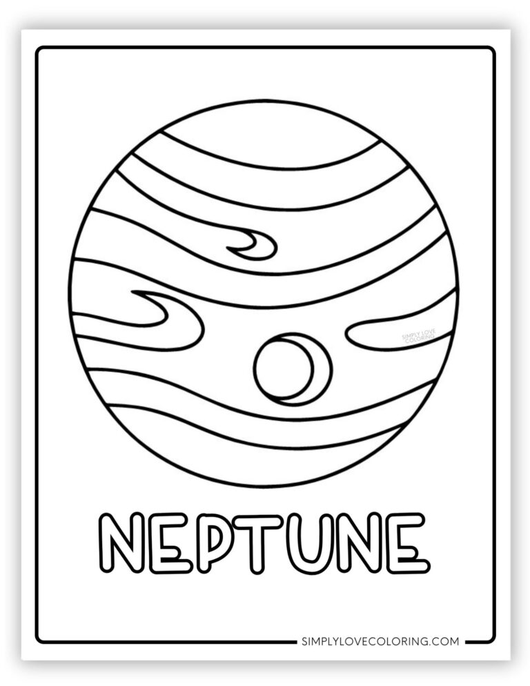 Planet Coloring Pages (Free PDF Printables) - Simply Love Coloring