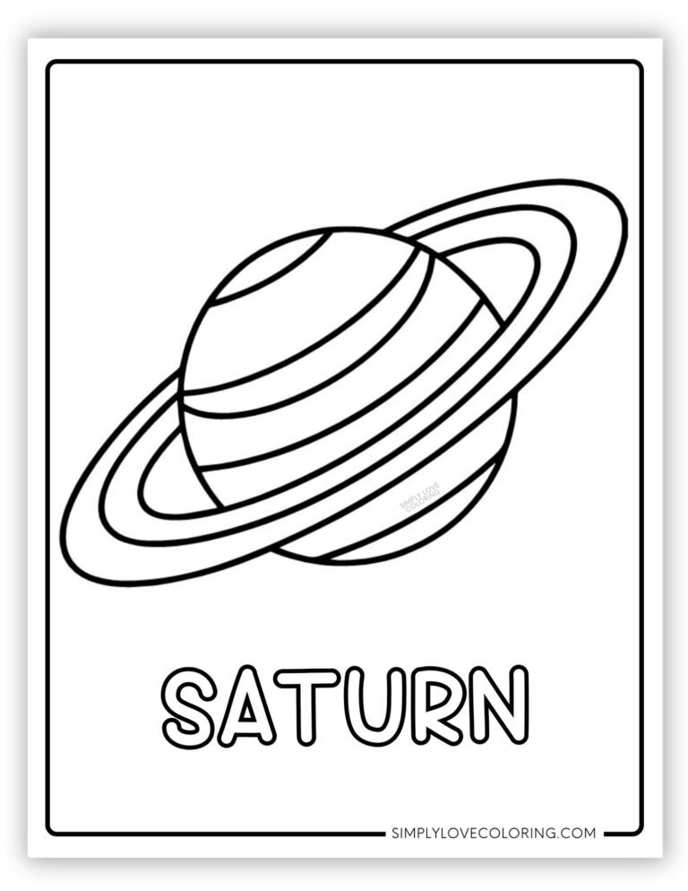 Planet Coloring Pages (Free PDF Printables) - Simply Love Coloring