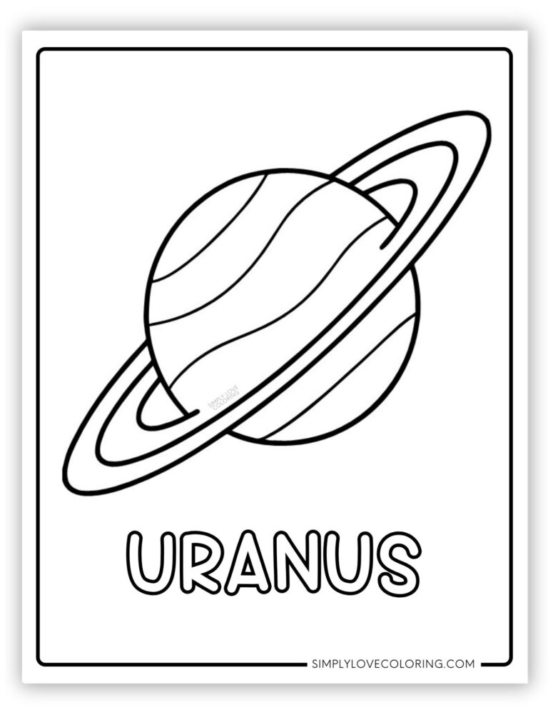 Planet Coloring Pages (Free PDF Printables) - Simply Love Coloring