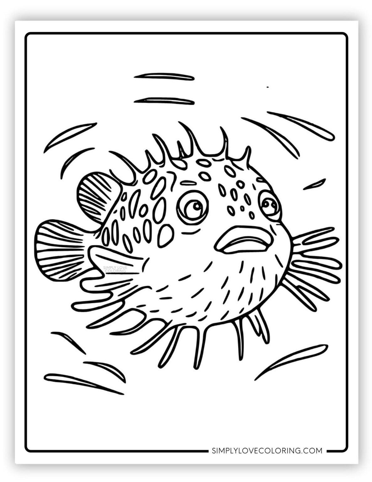 Sea Creatures Coloring Pages (Free PDF Printables) - Simply Love Coloring