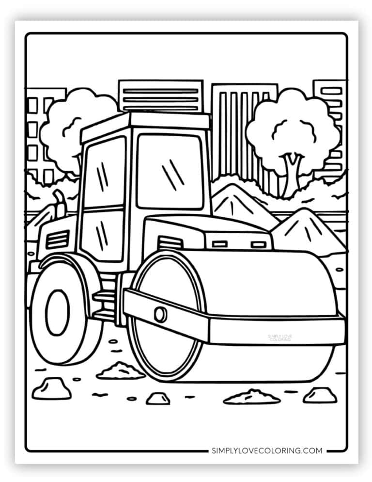 Construction Coloring Pages (Free PDF Printables) - Simply Love Coloring