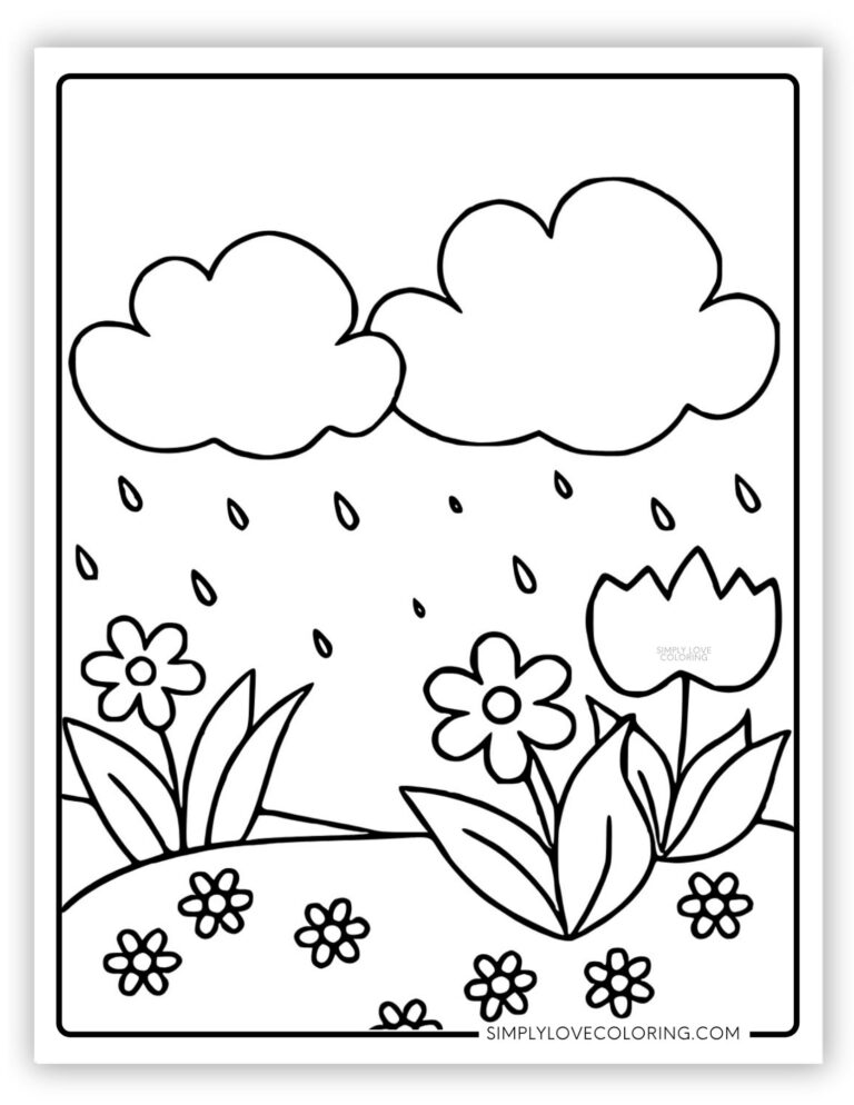 Rainy Day Coloring Pages (Free PDF Printables) - Simply Love Coloring