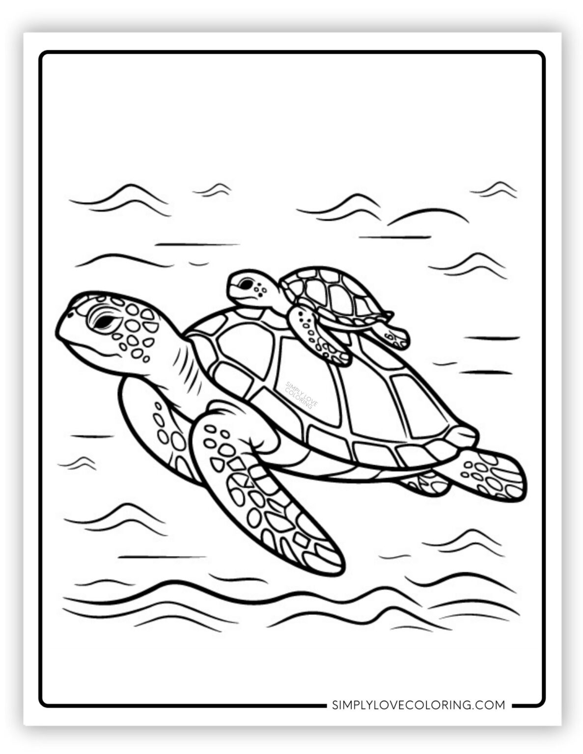 Sea Creatures Coloring Pages (Free PDF Printables) - Simply Love Coloring