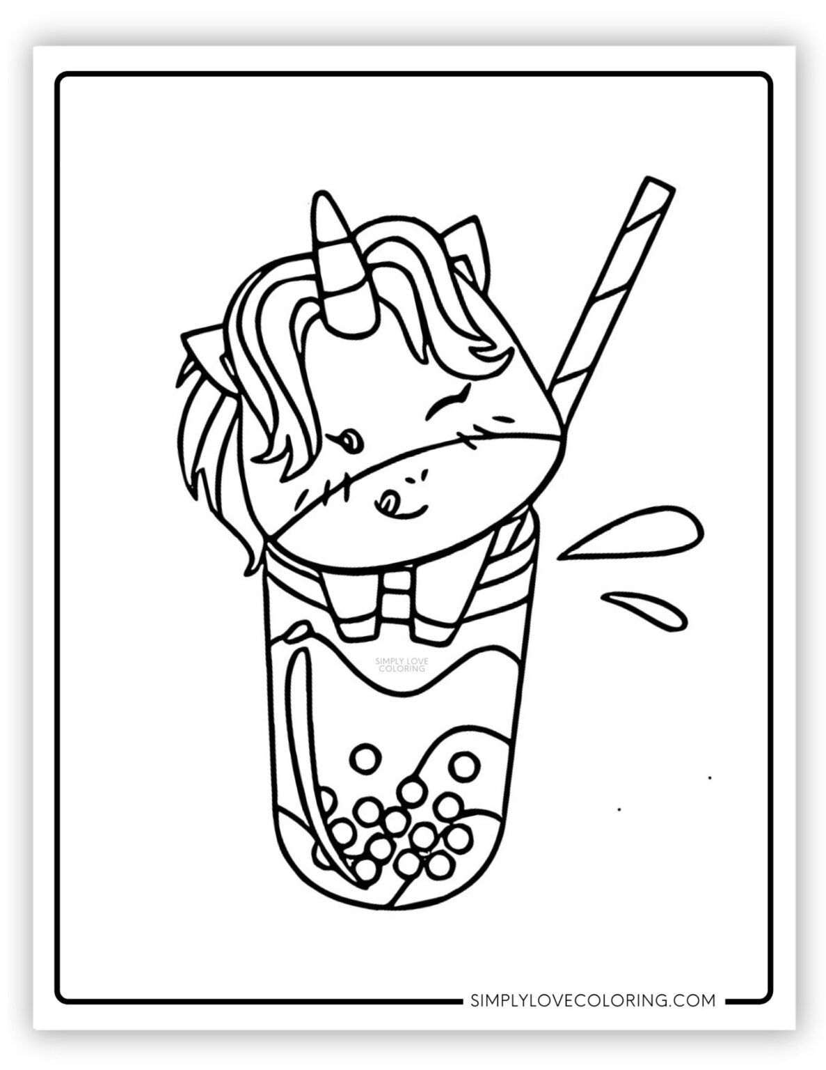 Boba Coloring Pages (Free PDF Printables) - Simply Love Coloring